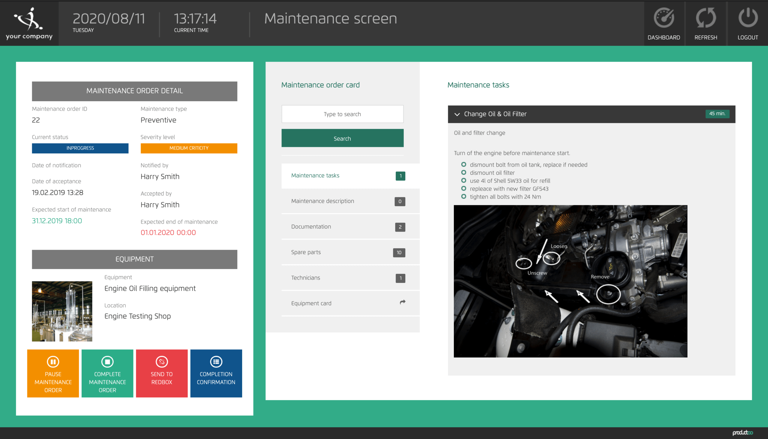 Mobile maintenance | Smart maintenance software | Productoo